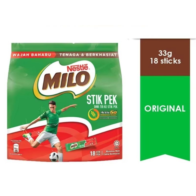 STLE MILO ORIGINAL STIK PEK 18 Sticks (30g) | Shopee Malaysia