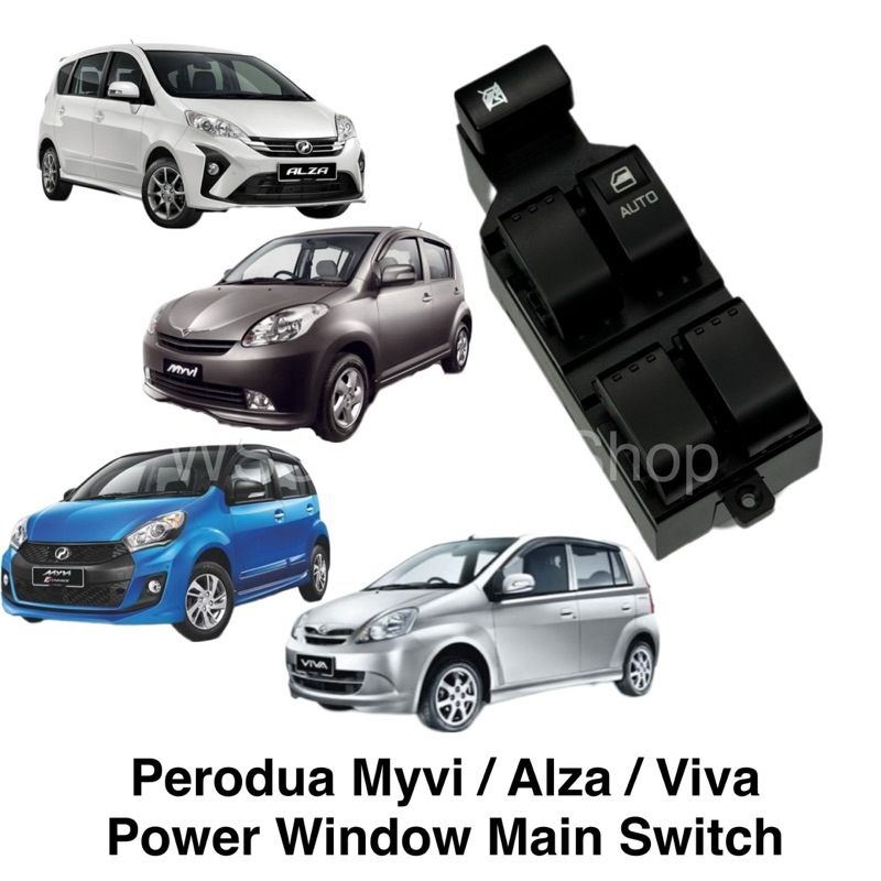 Power Windows Main Switch [Perodua Myvi / Alza / Viva] | Shopee Malaysia