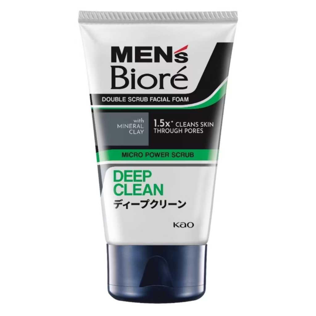 MEN'S BIORE Double Scrub Facial Foam 150g (EXTRA 50%) | Shopee Malaysia