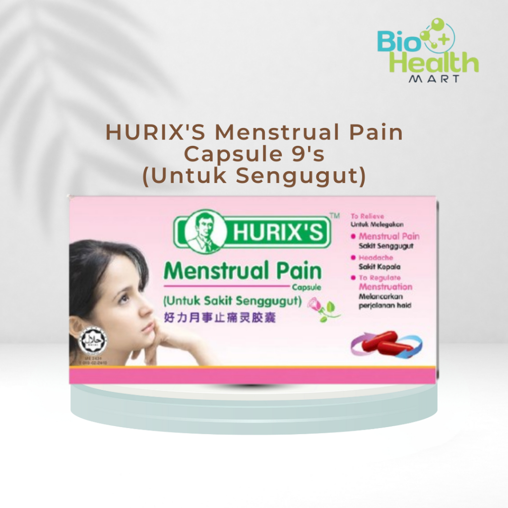 HURIX'S Menstrual Pain Capsule 9's (Untuk Sengugut) | Shopee Malaysia