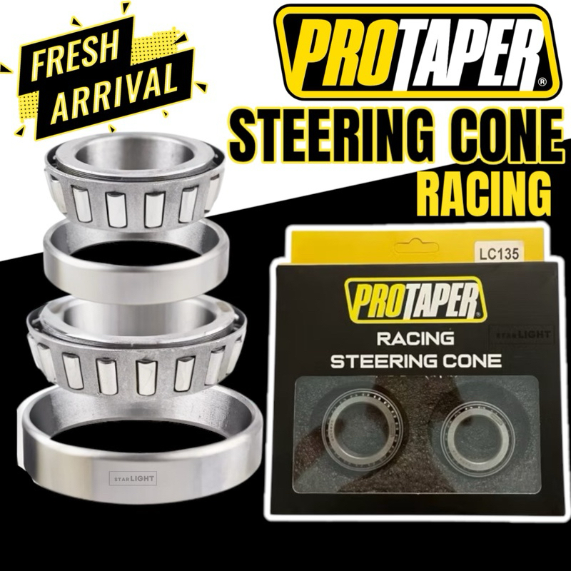 PROTAPER RACING STEERING CONE BEARING T FORK STEERING STEM KAKI 3 TAPAK ...