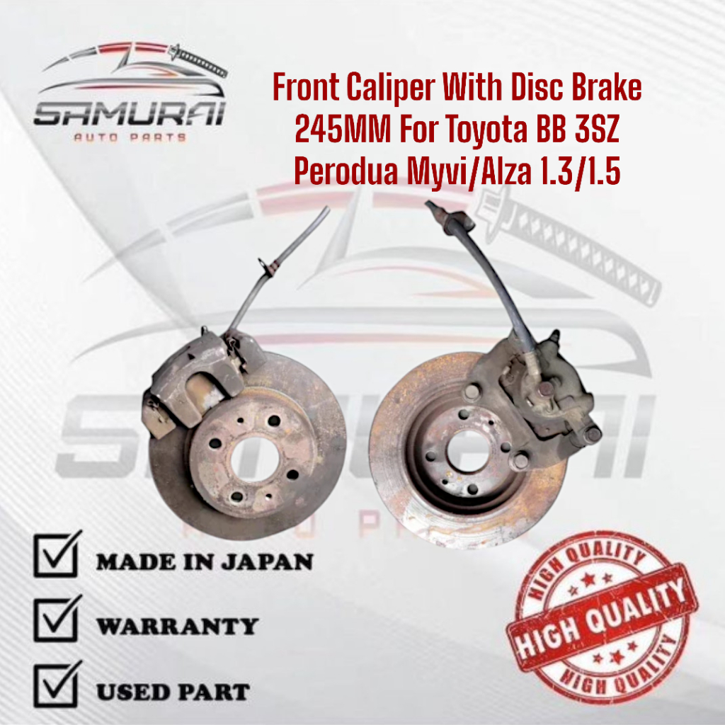 Perodua Myvi/Alza 1.3/1.5 Front Caliper With Disc Brake 245MM For ...