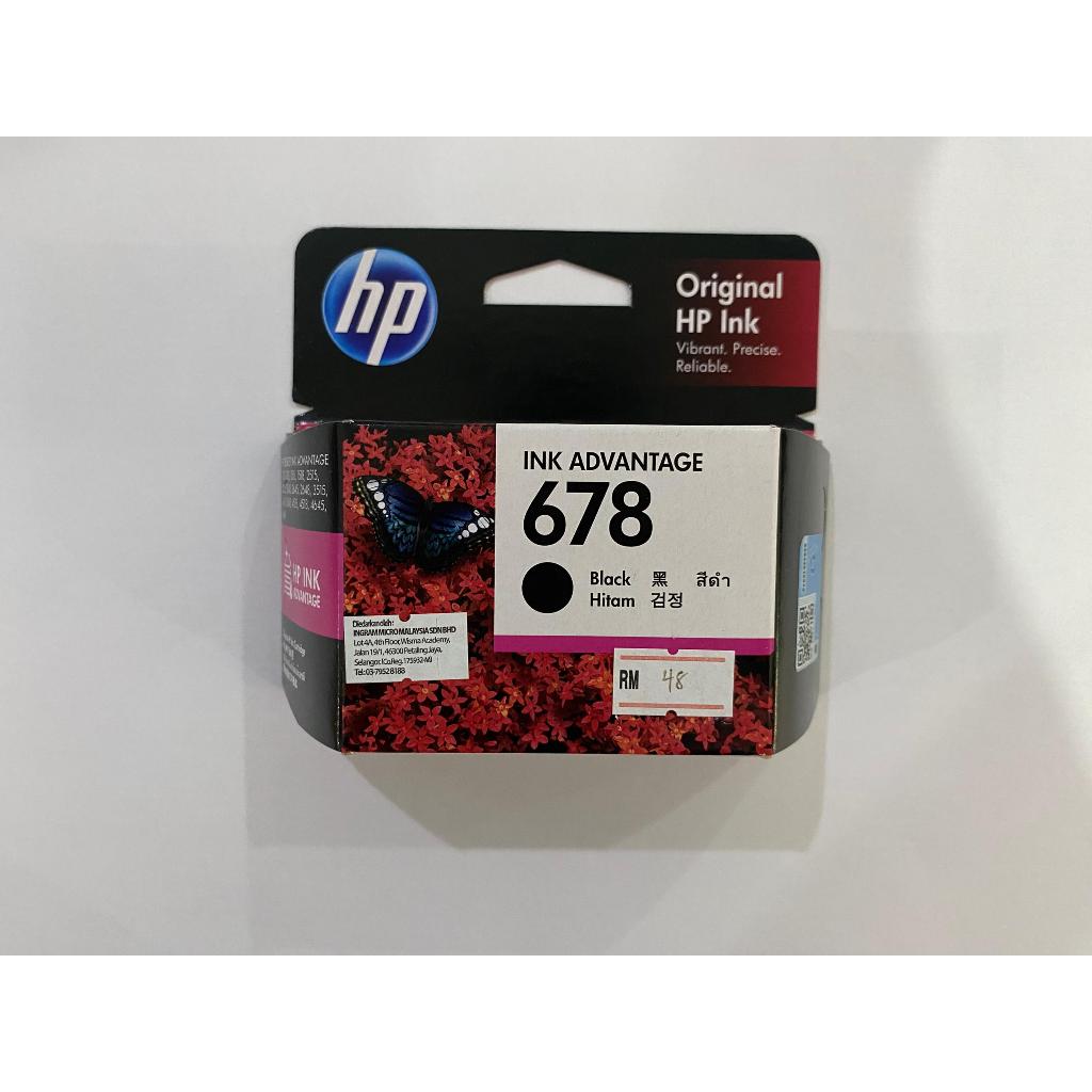 GENUINE HP INK 678 - BLACK MANUFACTURING 2023 | Shopee Malaysia