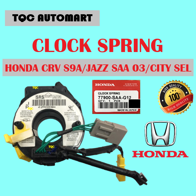 ORIGINAL Honda CRV CR-V S9A/Jazz SAA 2003/ City SEL Spring Cable Clock ...