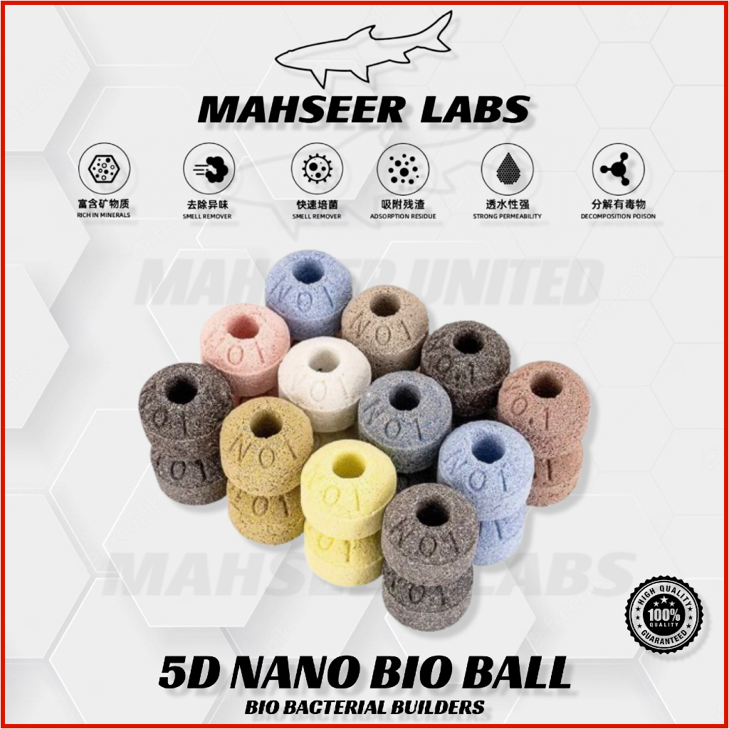 Mahseer Labs Premium Quality 5D Nano Bio Ball Bacterial Builders For ...