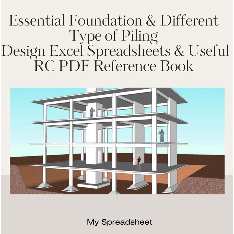 Essential Foundation & Different Type of Piling Design Excel Spreadsheets & Useful RC PDF ...