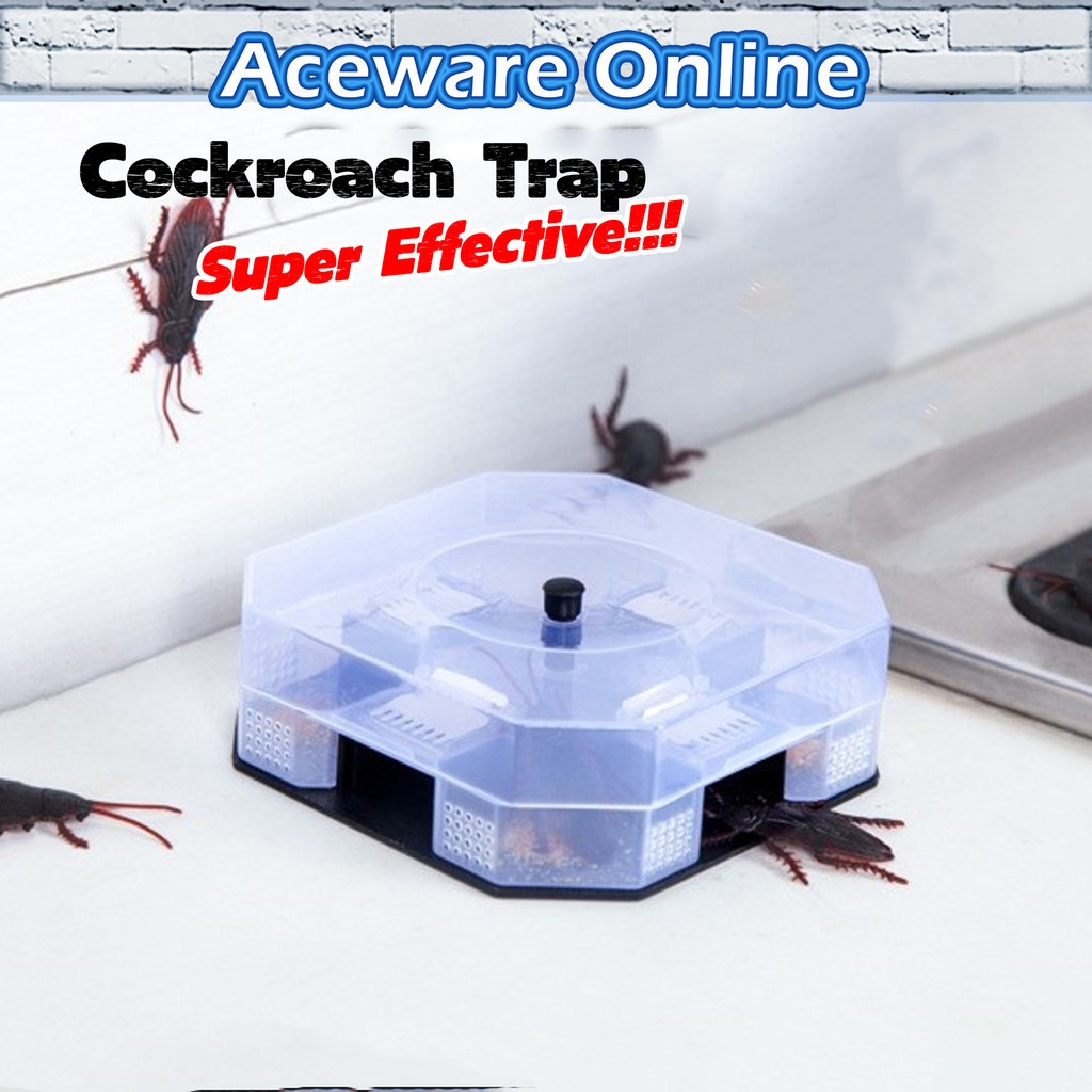 Reuseable Cockroach Trap Box Non-Toxic Insert Killer Catcher Perangkap ...