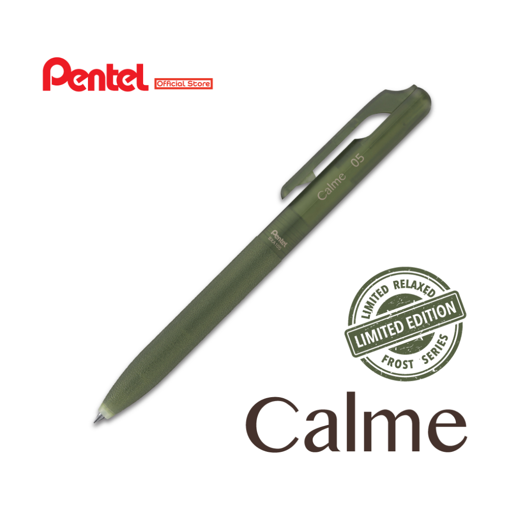 Pentel Calme Ballpoint pen 0.5mm (Black Ink) - Limited Relaxed Frost ...