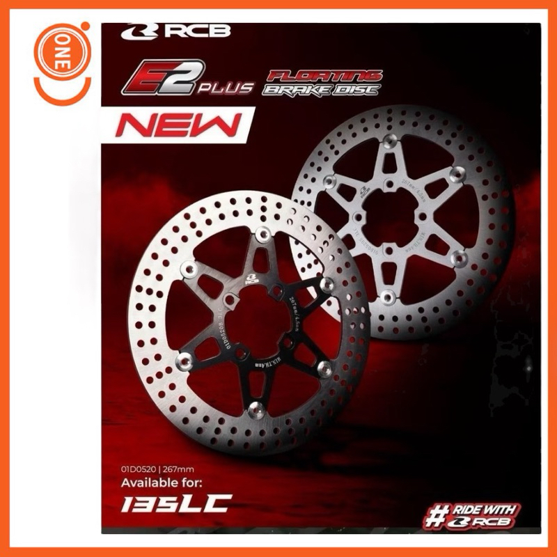RCB YAMAHA LC135 Y15 Y16 DISC BRAKE PLATE STEEL FLOATING FRONT 4HOLE ...