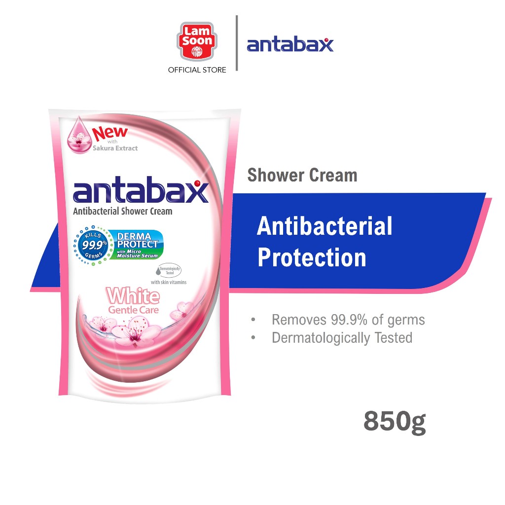 Antabax Antibacterial Shower Cream Gentle Care (Refill Pack) 850g ...
