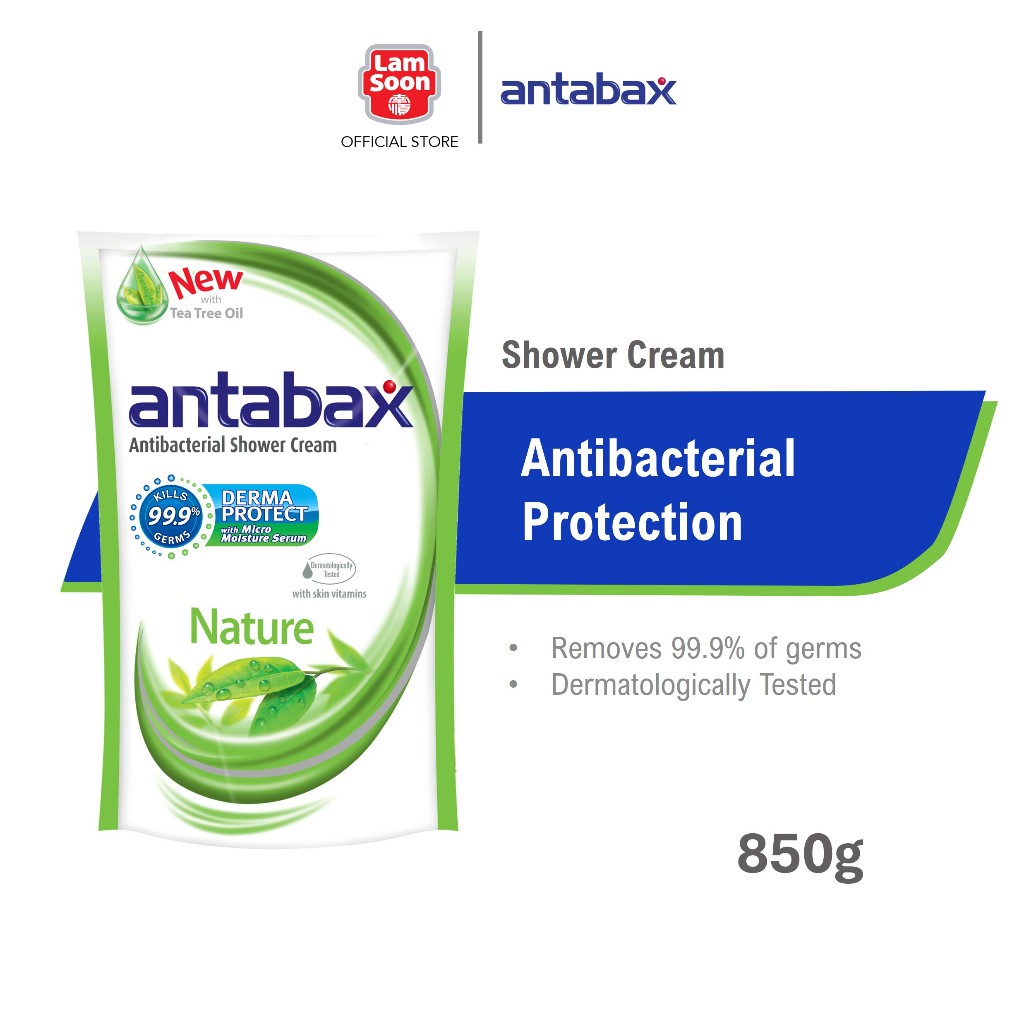 Antabax Antibacterial Shower Cream Nature(Refill Pack) 850g | Shopee ...