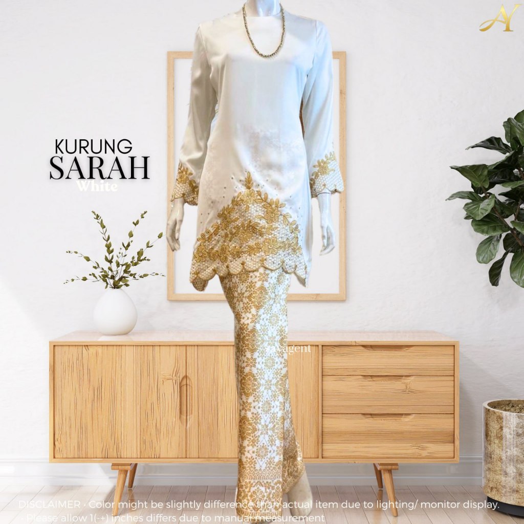Kurung Modern - Baju Kurung Moden Sarah Satin Silk Tunang Nikah Event ...