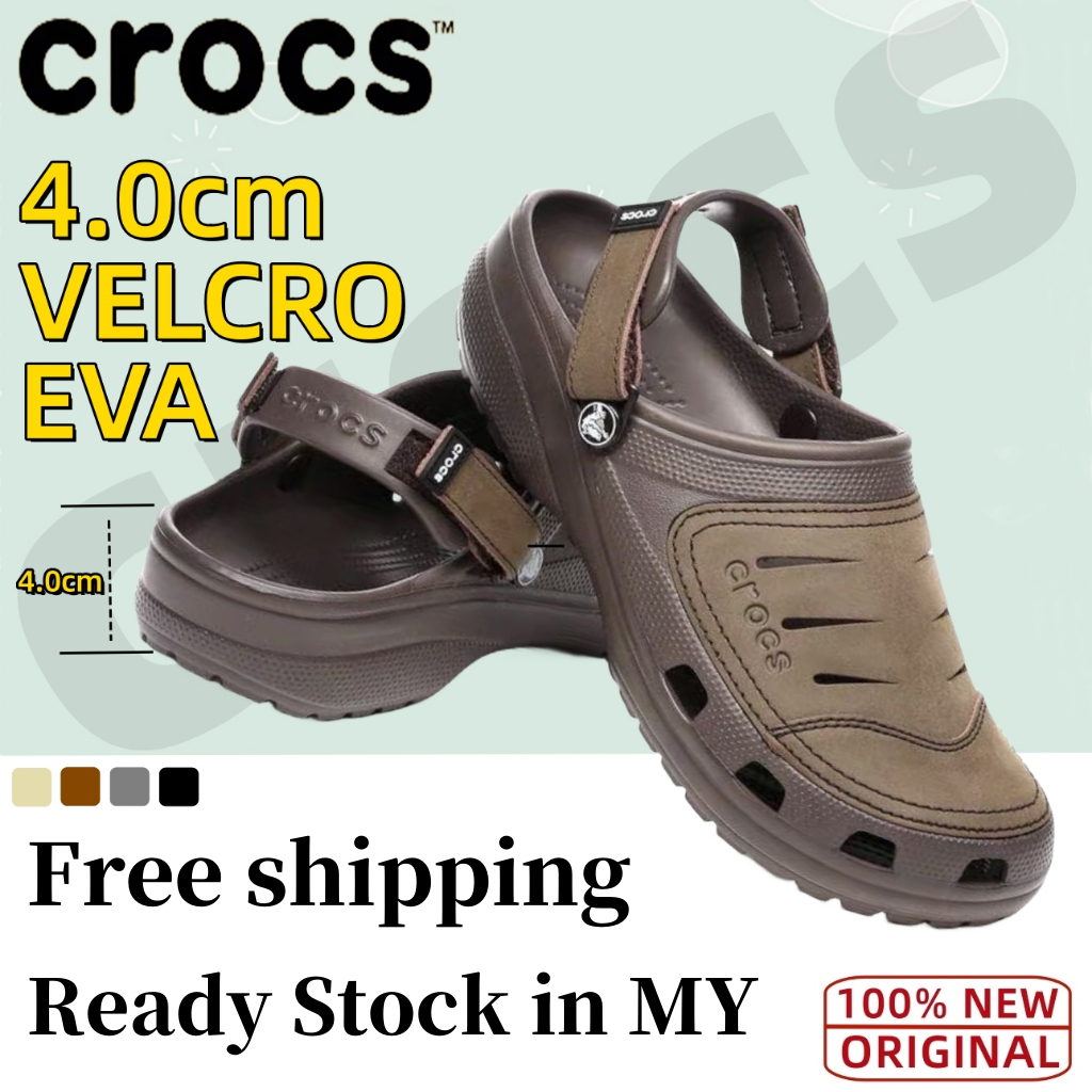 【Ready Stock】Crocs yukon ClogSpot 100% Original selipar Men's Outdoor ...
