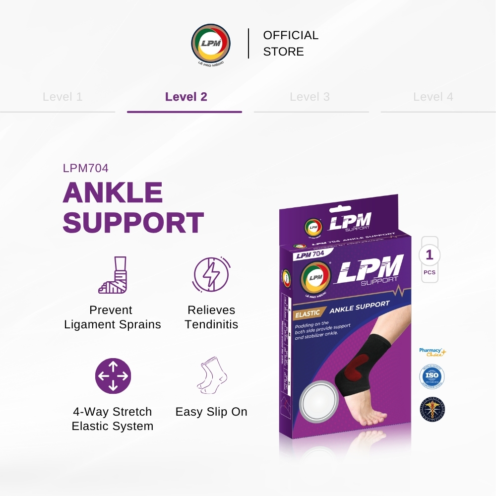 LPM Ankle Support 704 Ankle Guard with Padding Ankle Sleeve Thick High ...