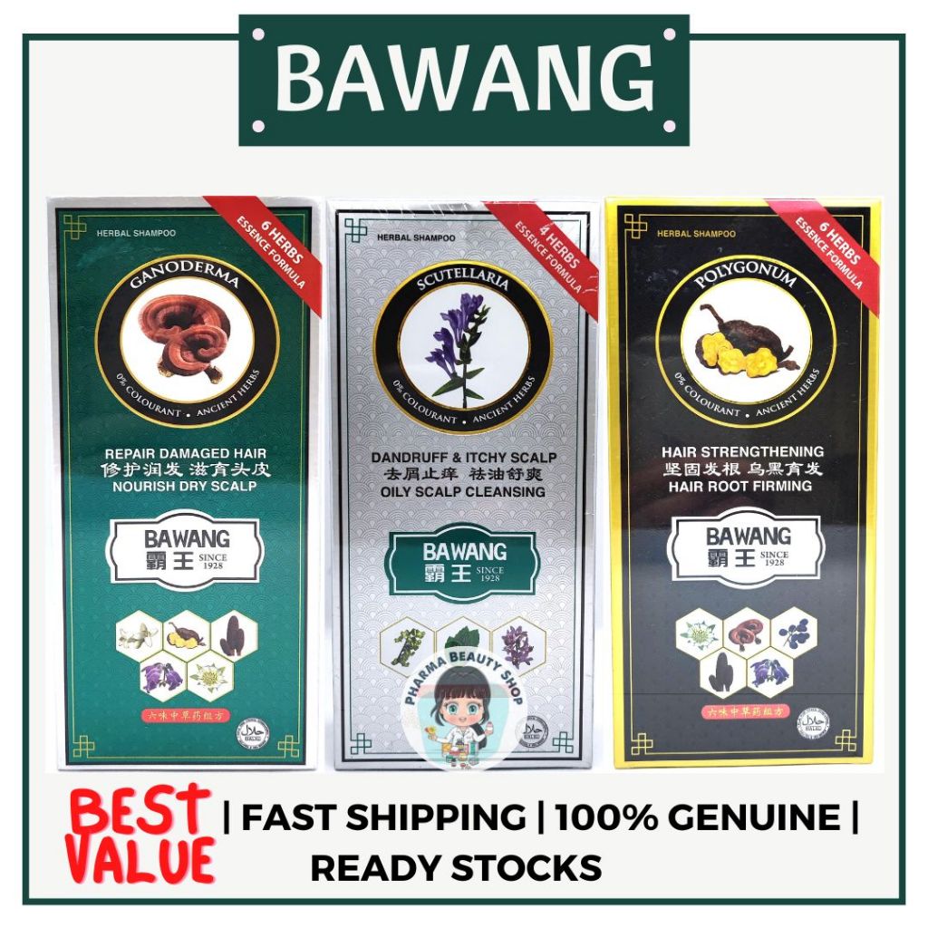 Bawang Herbal Shampoo Range 400ml (Repair&Nourish/ Dandruff&Itchy Scalp ...