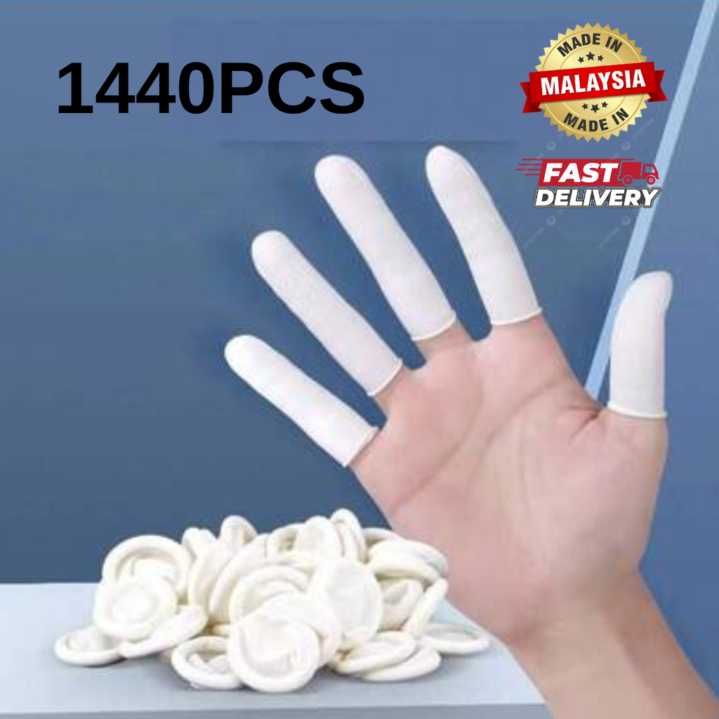Latex Finger Coat Latex Anti-Static Disposable Finger Glove 1440PCS ...
