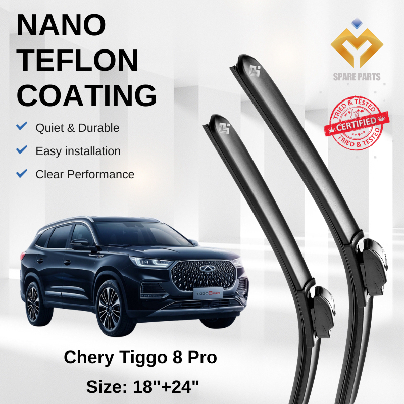 Chery Tiggo 8 Pro Premium Japan Tech Car Wiper Accessories 18”+24” Type ...