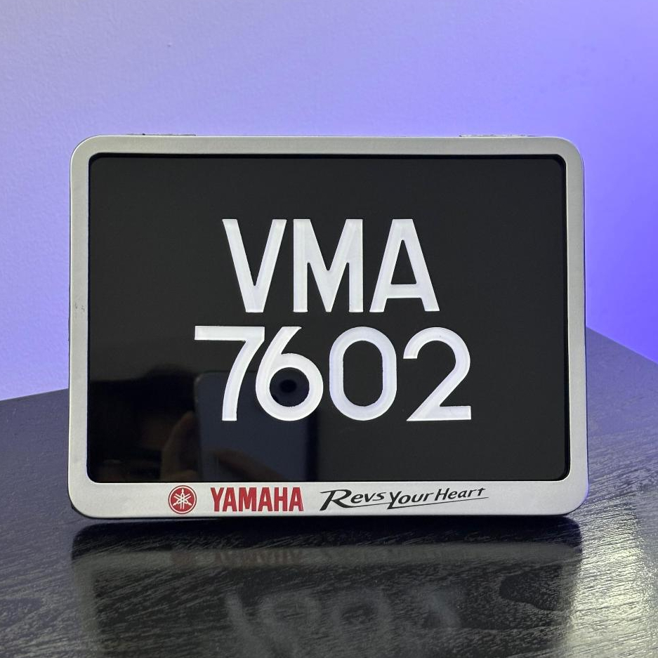 ST60 Kristal No Timbul Nombor Plate Motor Frame Cover Yamaha Honda ...