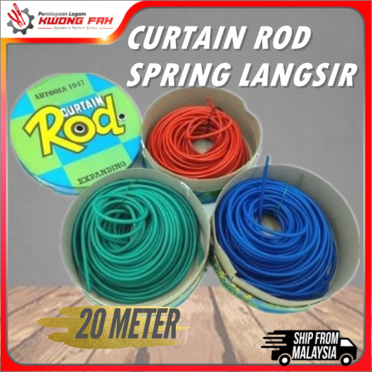 Curtain Rod Expanding Spring 20 Meter / Tali Dawai Langsir 20 Meter ...