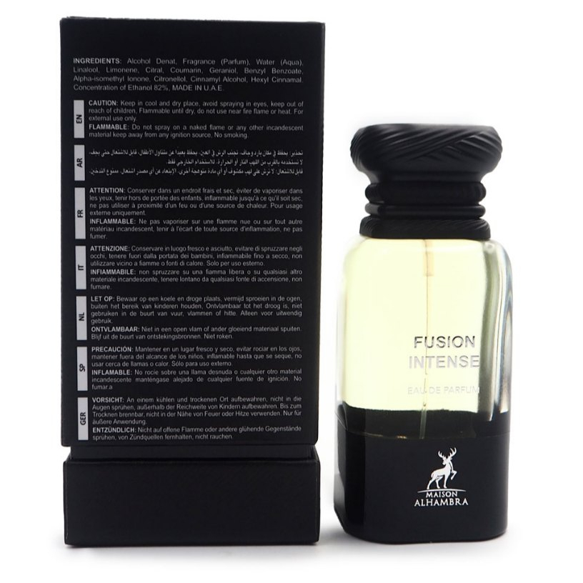 FUSION INTENSE EAU DE PARFUM NATURAL SPRAY FOR MEN BY MAISON ALHAMBRA ...