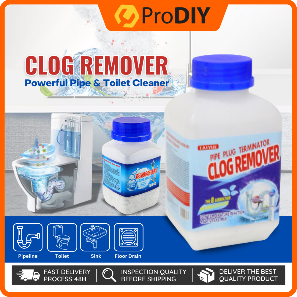 500g / 260g Clog Remover Drainage Remover Powder Drain Pipe Basin ...