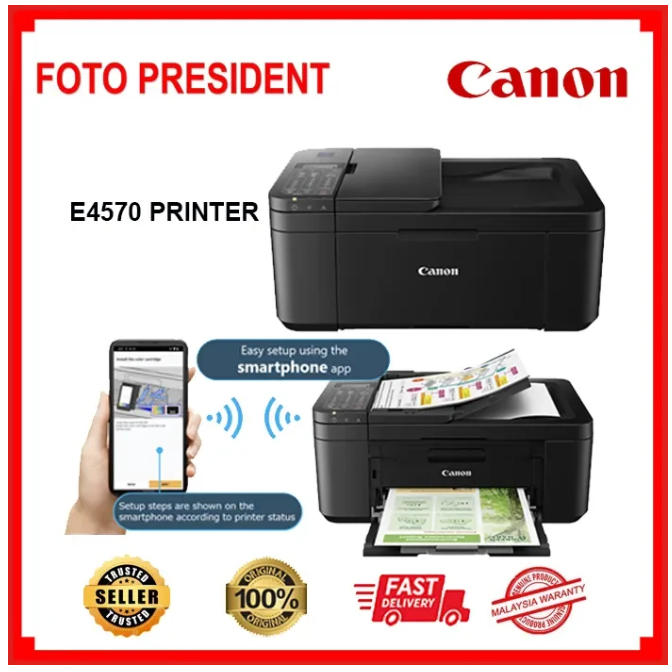 CANON PIXMA E4570 INKJET PRINTER | Shopee Malaysia