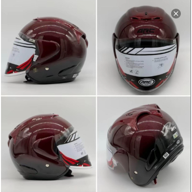 HELMET ARC RITZ TWO TONE 2024 SPECIAL COLOUR OPEN FACE 100% ORIGINAL ...