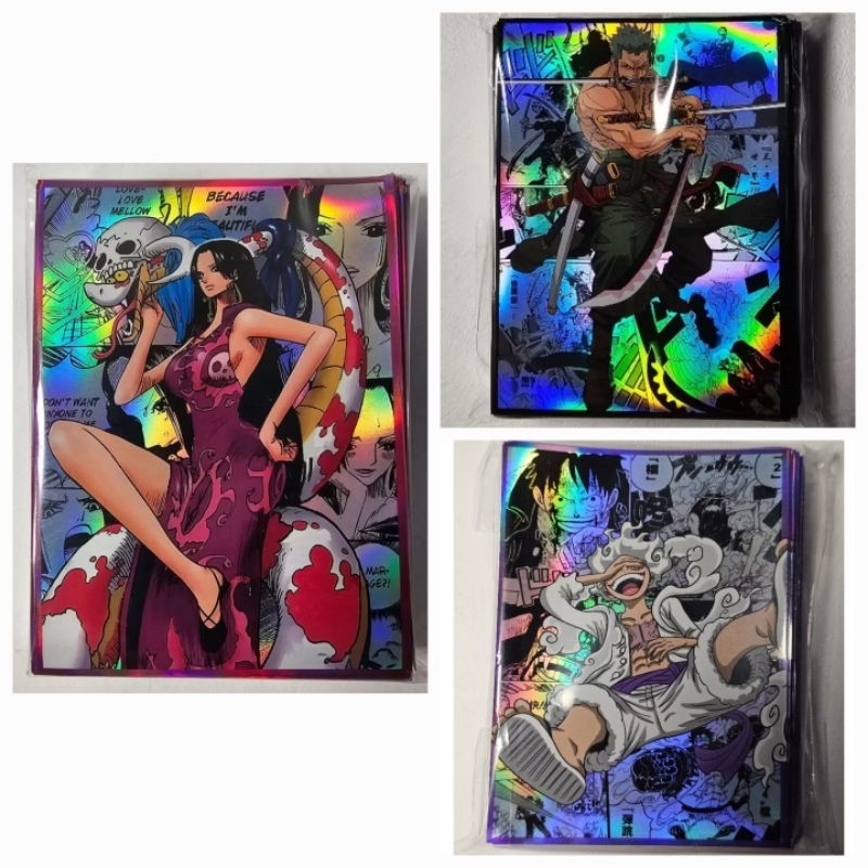 [PTYGS] Foiled Anime Card Sleeve 66 mm x 91 mm - One Piece Manga Art ...