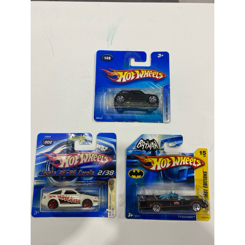 Hot wheels Short Card Mini Cooper TV Batmobile Toyota Corolla | Shopee ...