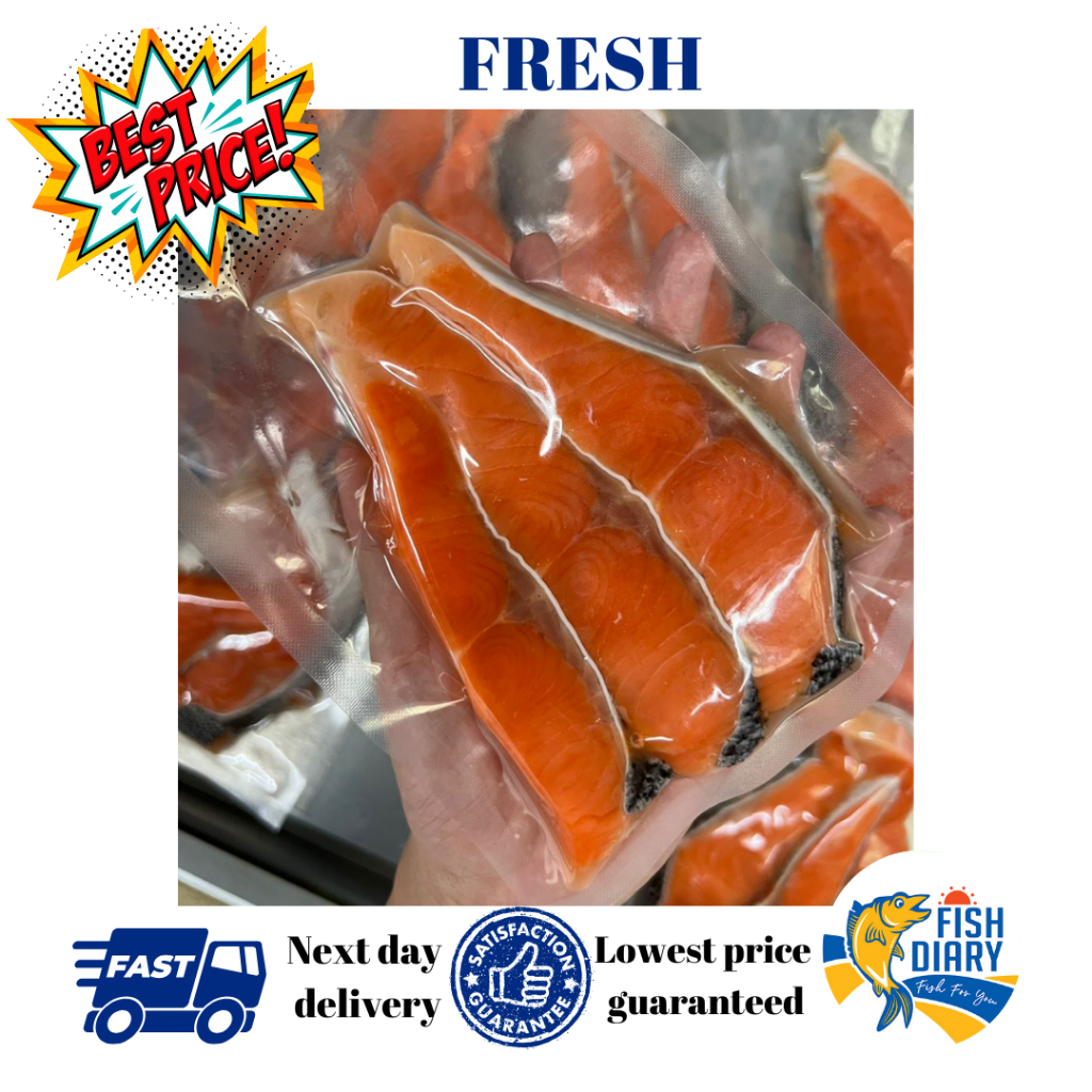 SALMON TROUT FILLET SLICE ( KIRIMI CUT ) 2/3PCS 130G to 180G+- | Shopee ...