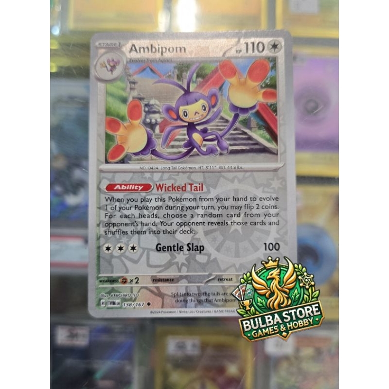 Ambipom RH 138/167 SV06 Twilight Masquerade TWM Pokémon TCG Card Game ...