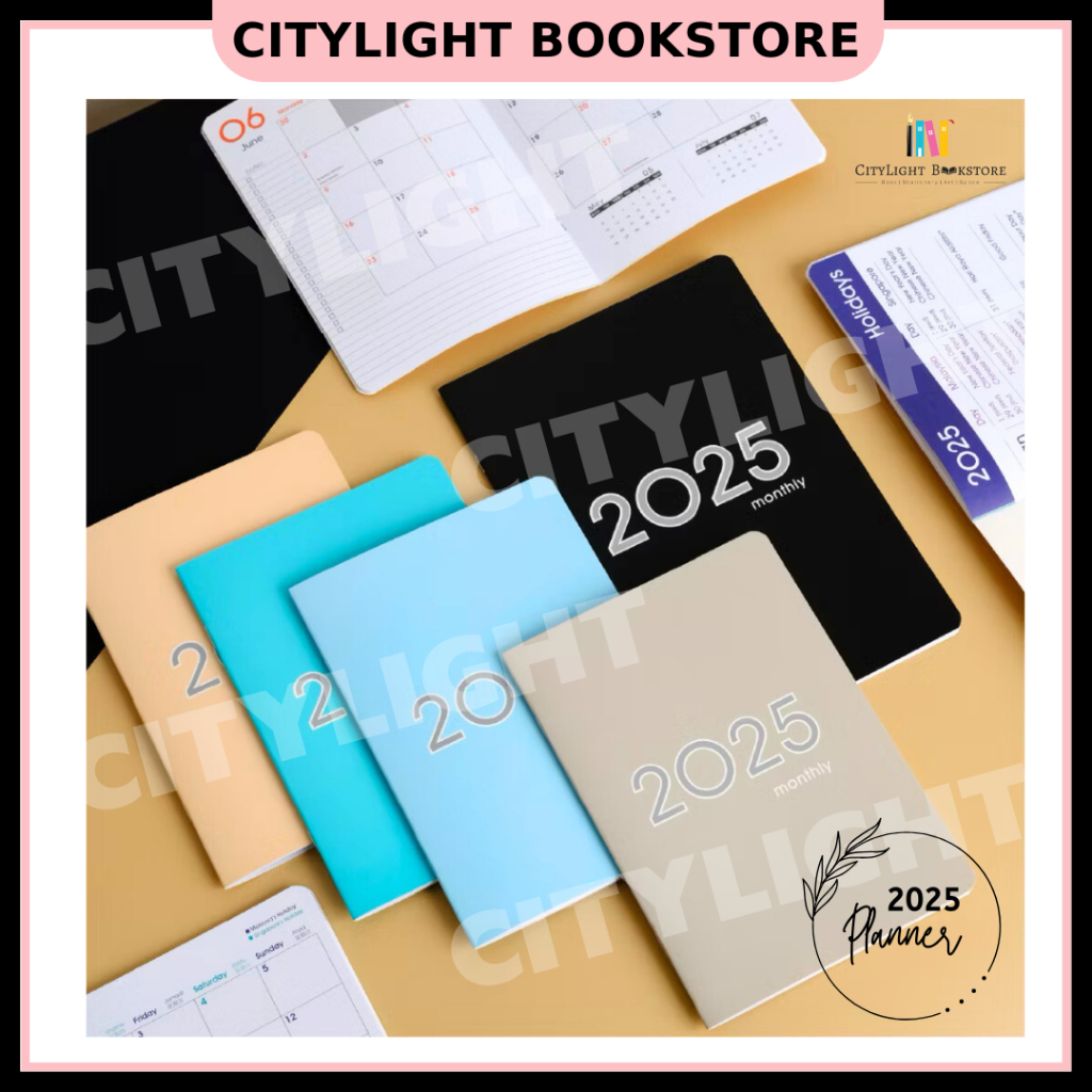 [CITYLIGHT] Planner 2025: Year 2025 Monthly Planner Plain Series (PNS-A5 / PNS-B5) - Masterprint ...