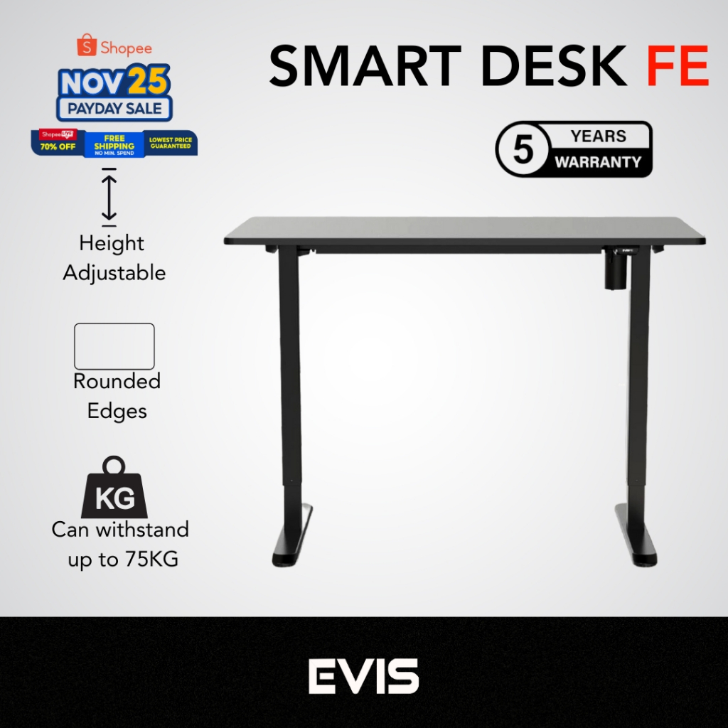 EVIS FE Series Smart Ergonomic Height Adjustable Desk Meja Pintar ...