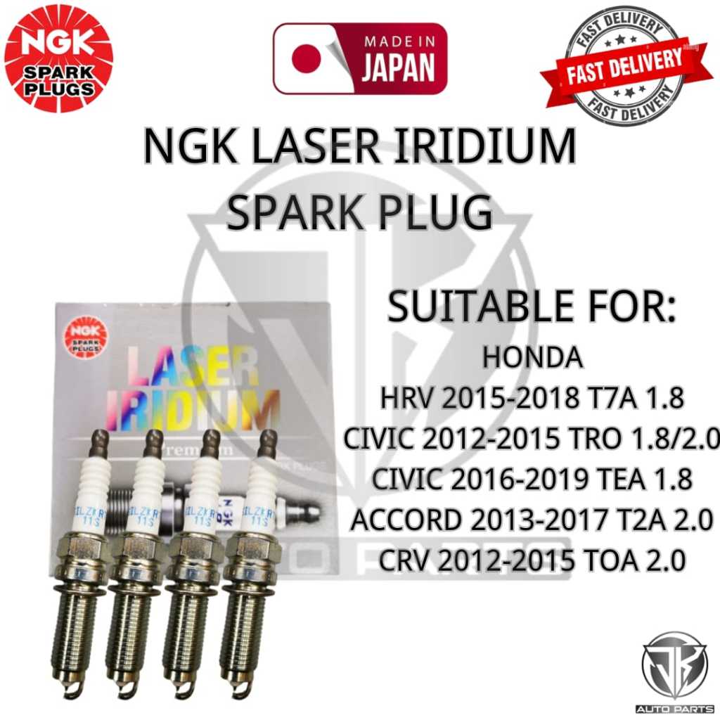 #100% ORIGINAL#NGK LASER IRIDIUM SPARK PLUG HONDA HRV T7A,CIVIC TRO ...