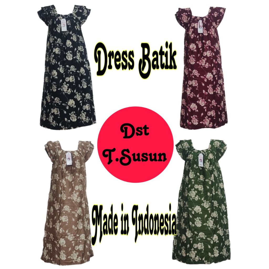 𝐌𝐀𝐑𝐈𝐒𝐒𝐀 𝐁𝐑𝐀𝐍𝐃 Daster Batik Rayon Premium ( 𝐃𝐒𝐓 𝐓.𝐒𝐔𝐒𝐔𝐍 ) Berkualiti ...