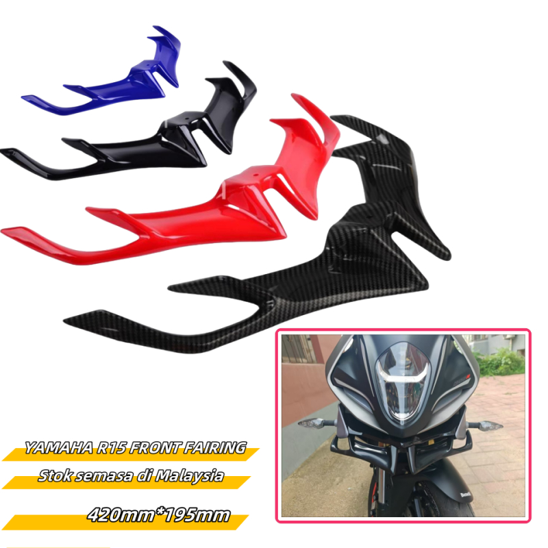 WINGLET YAMAHA R15 FRONT FAIRING WINGLET WINDLET WING LET ABS MATERIAL ...