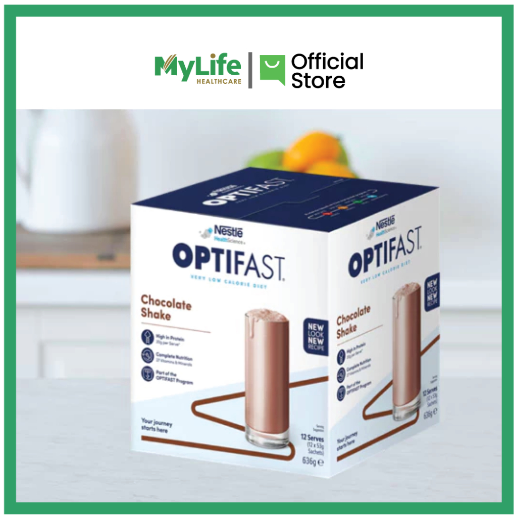 NESTLE OPTIFAST MILK SHAKE CHOCOLATE 12X53G | Shopee Malaysia