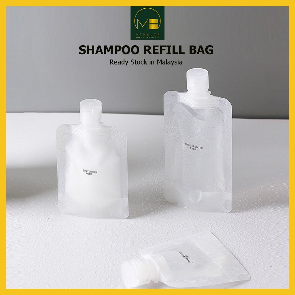 Shampoo Refill Bag for Travel Comestic Refill Bag Resuable Refill Bag ...