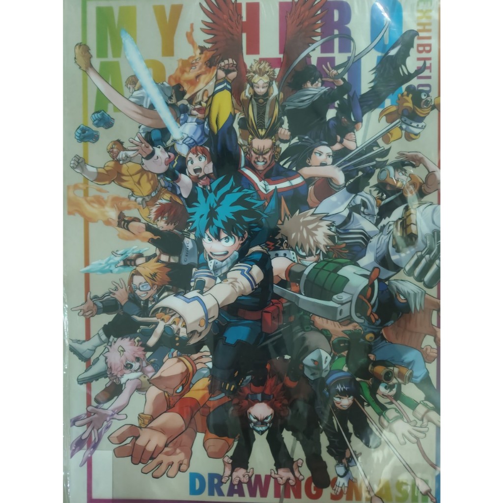 My Hero Academia Exhibition DRAWING SMASH A3 Clear Poster | Shopee Malaysia