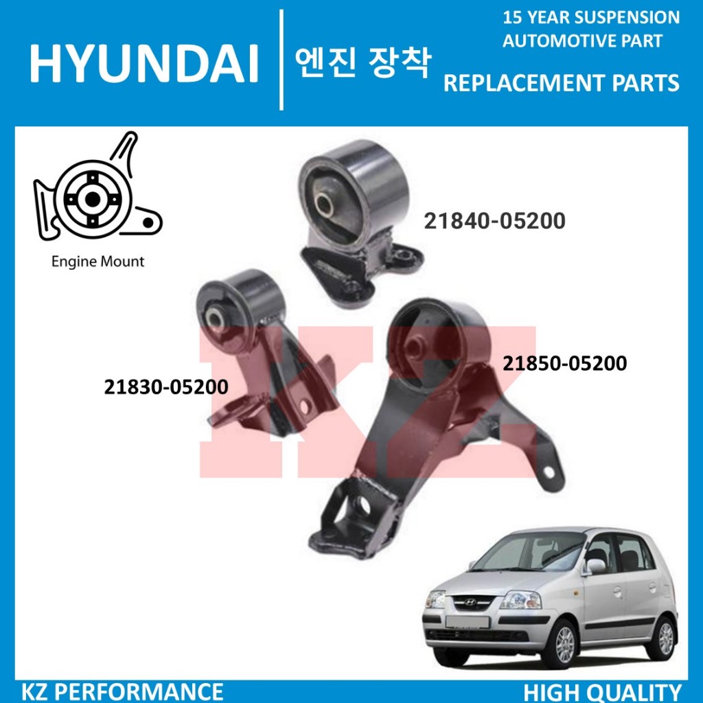 HYUNDAI ATOS 1.1 L AUTO 2004-2014 - 3 IN 1 SET - ENGINE MOUNTING KIT ...