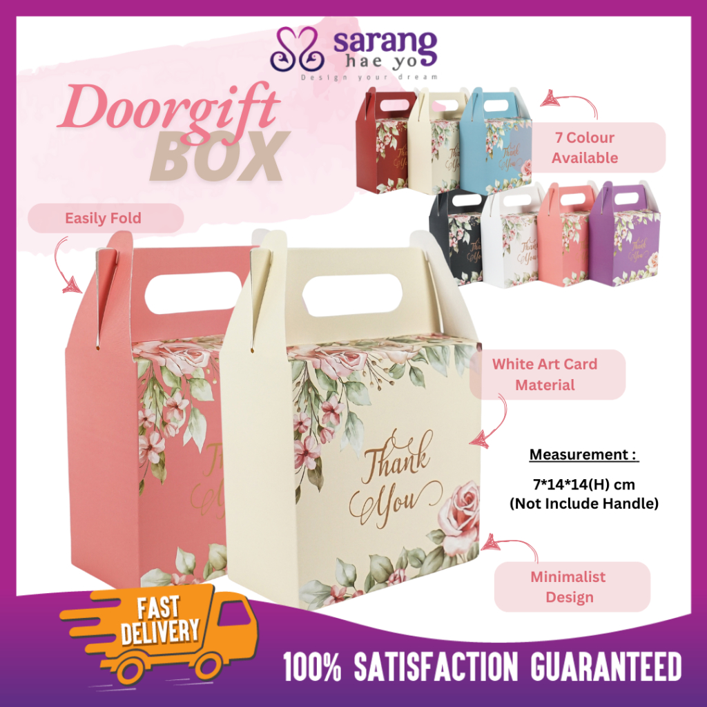 Doorgift Box Kotak Bahulu Kotak Goodies Box Wedding Souvenir Box Kotak ...