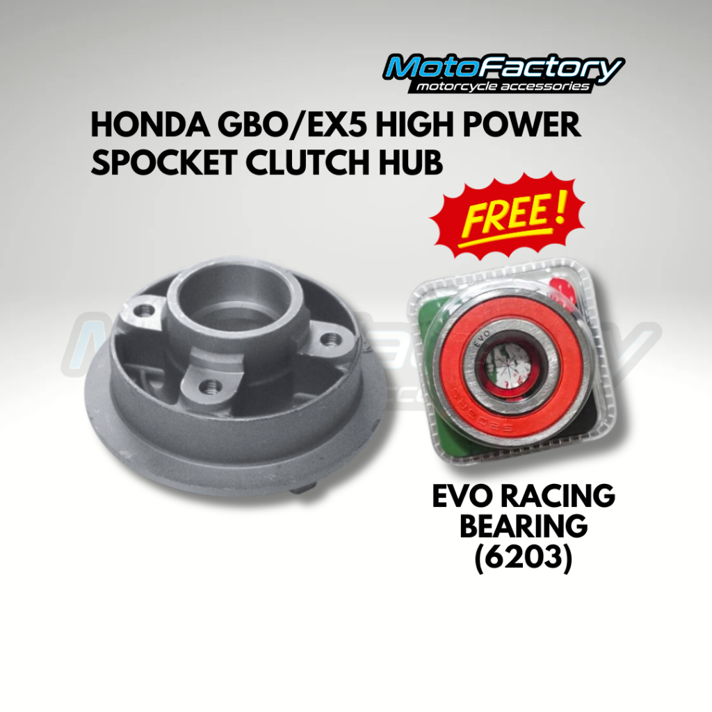 HONDA EX5 GBO CLUTCH HUB SPROCKET HUB FREE EVO RACING BEARING [6203 ...