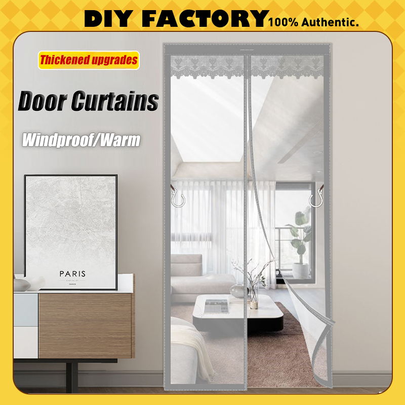 Paste Air Conditioning Door Curtain Kitchen Household Plastic Mute ...