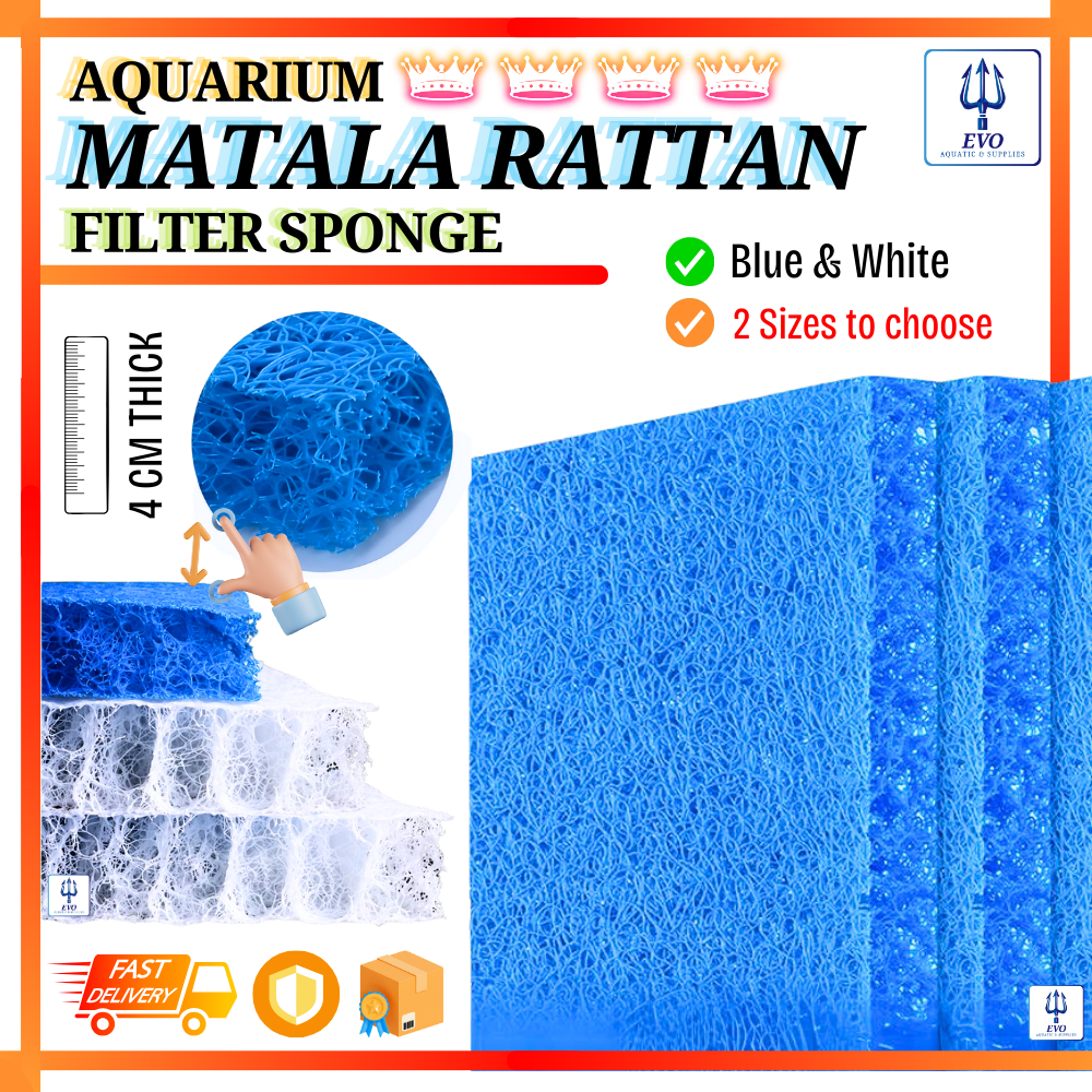 🔥Ready Stock🔥 Aquarium Matala Mat / Japanese Rattan Sponge Filter ...