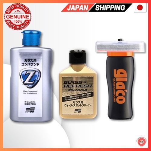 [Soft99] Glaco Glass Compound Roll On, Glaco Z 100ml & Glass Refresh ...