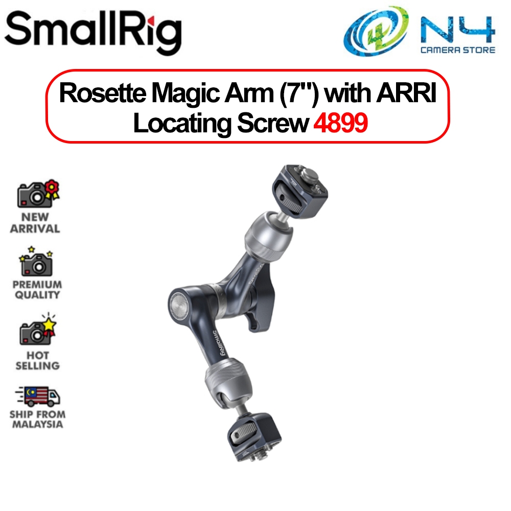 SMALLRIG 7" Rosette Magic Arm Camera Monitor Mount Articulating Arm ...