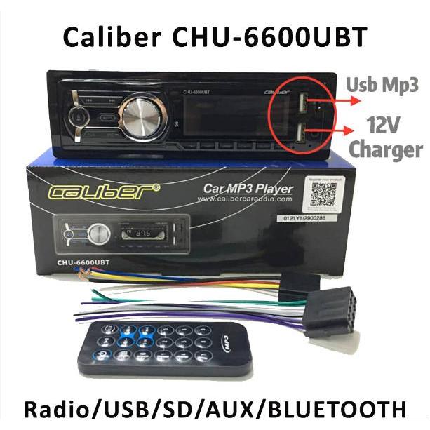 Original Caliber 2 USB Port Bluetooth MP3 Player 1 Din Car In-Dash ...