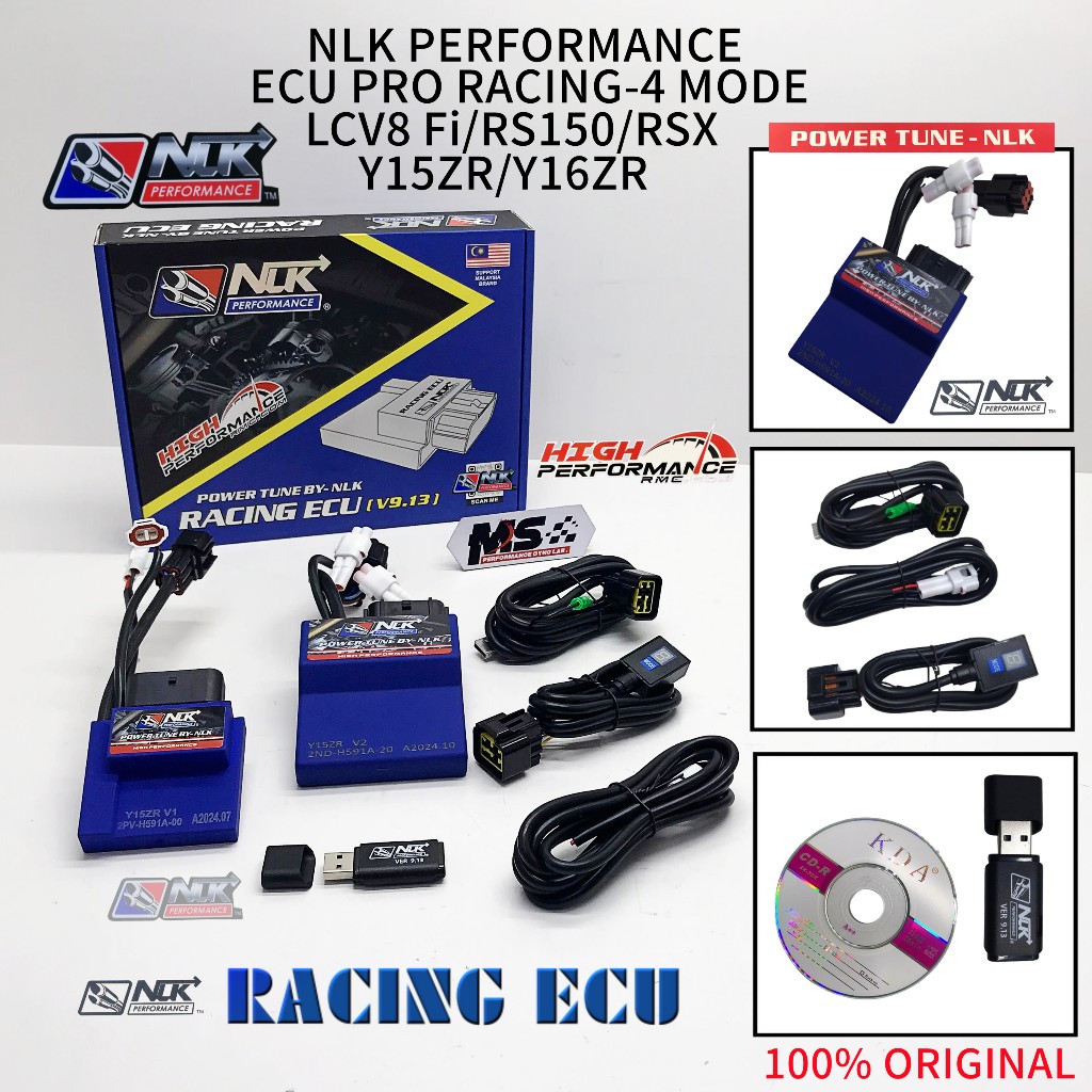 Special ! NLK Performance Pro-Racing/N-Pro ECU 4 Mode Y15ZR V1,V2/Y16ZR/RS150/RSX150/LC135 V8 FI ...