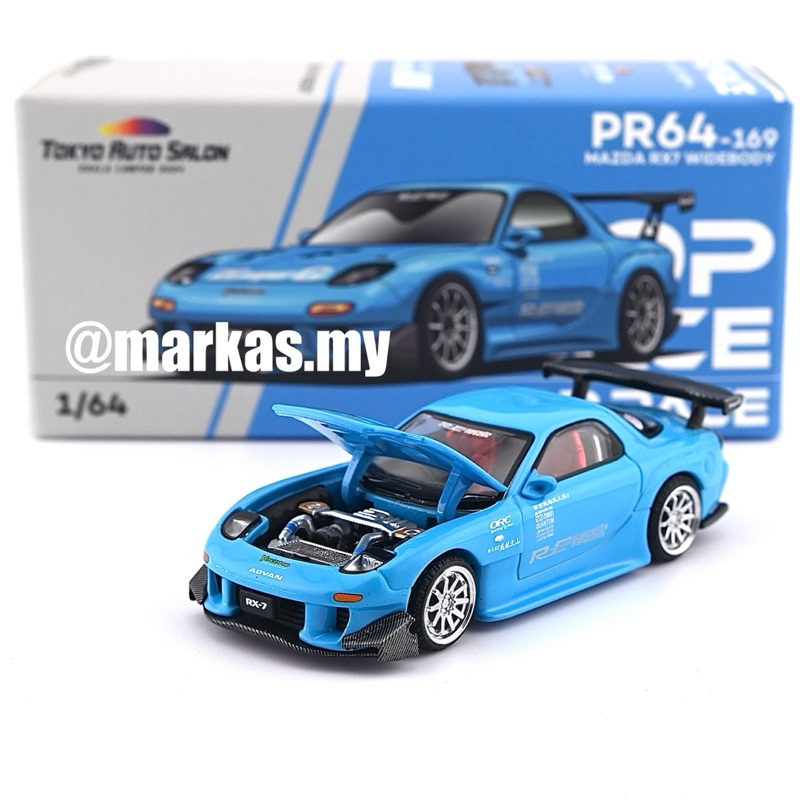 POP RACE TASKL 24 1/64 PR640169 MAZDA RX7 RE AMEMIYA WIDEBODY BLUE | Shopee Malaysia