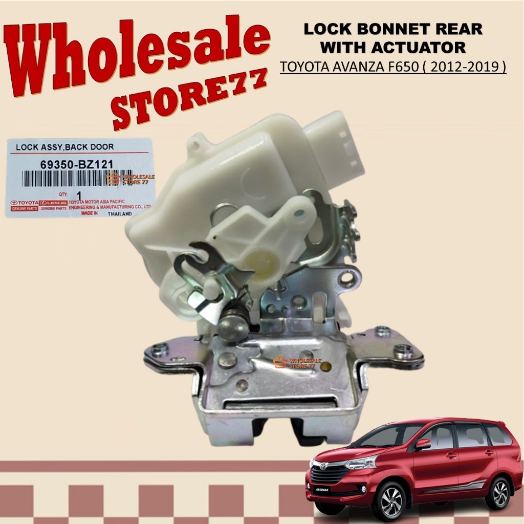 ORIGINAL | Toyota Avanza F650 2012-2019 Rear Boot Lock With Actuator ...